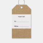 Template - Burlap Background Gift Tags | Zazzle.com