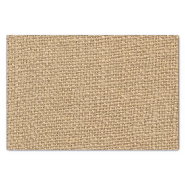 Rustic Burlap Background Printed Tissue Paper | Zazzle