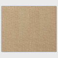 Rustic Burlap Background Printed Wrapping Paper | Zazzle