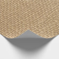 Rustic Burlap Background Wrapping Paper | Zazzle