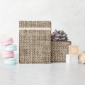 Rustic Burlap Distressed Wrapping Paper | Zazzle