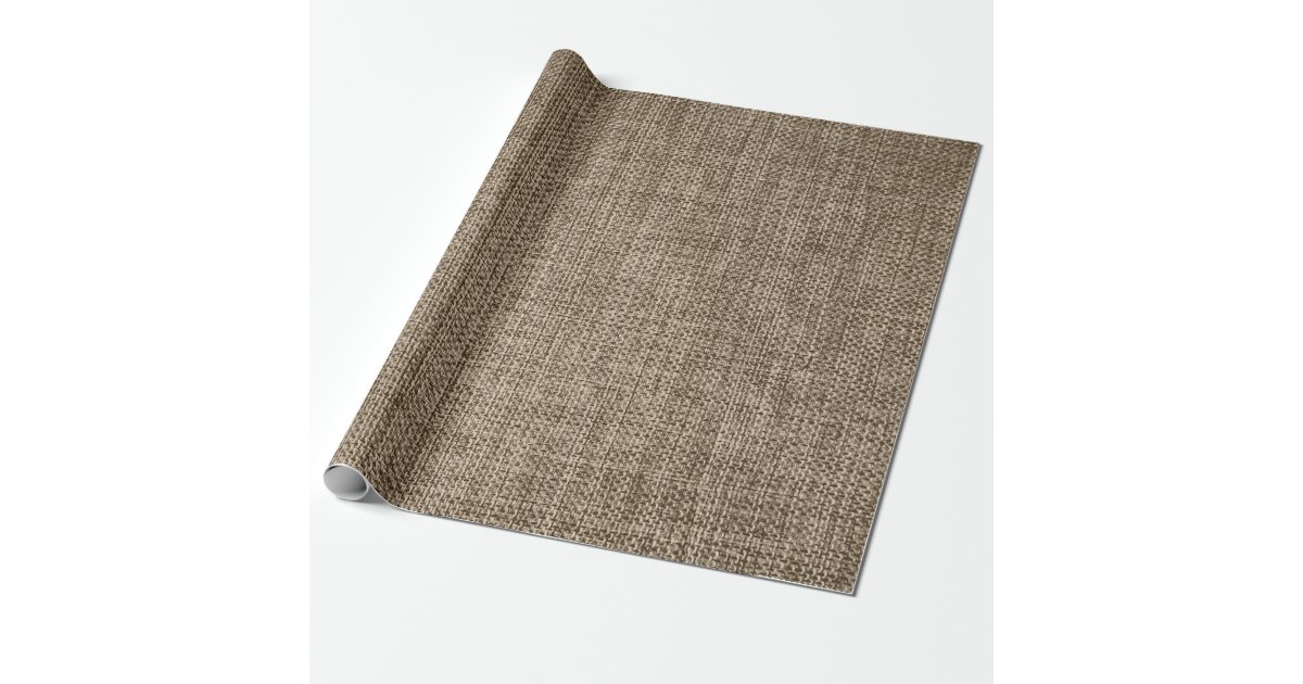 Rustic Burlap Distressed Wrapping Paper | Zazzle