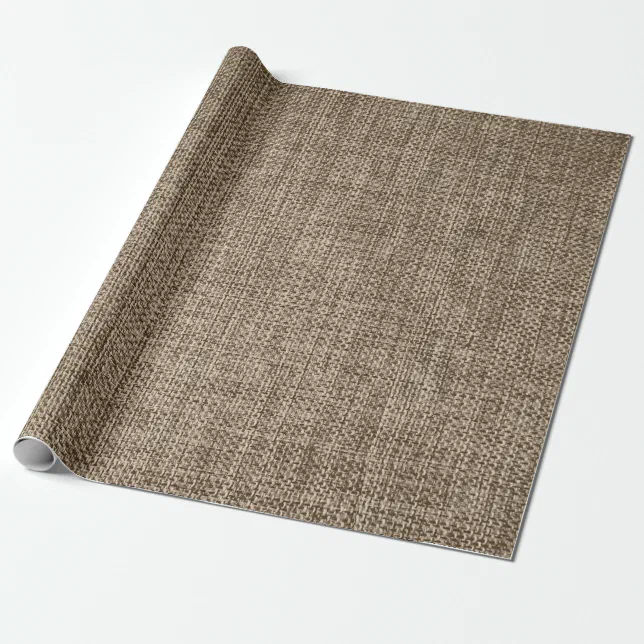 Rustic Burlap Distressed Wrapping Paper | Zazzle