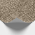 Rustic Burlap Distressed Wrapping Paper | Zazzle