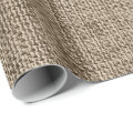 Rustic Burlap Distressed Wrapping Paper | Zazzle