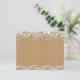 Rustic Burlap & Lace Effect Scrapbook Paper | Zazzle