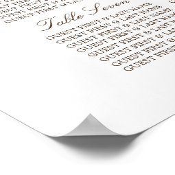 Rustic Burlap Mason Jar Wedding Seating Chart | Zazzle