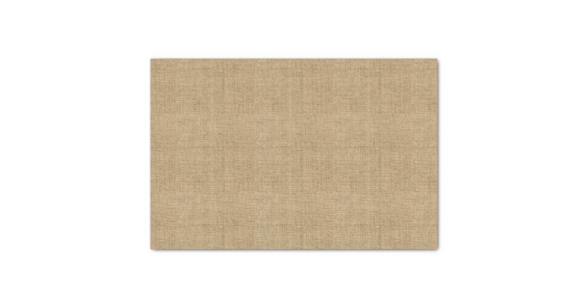 Rustic Burlap Print Tissue Paper | Zazzle