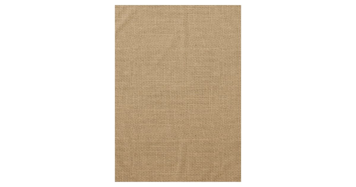 Rustic Burlap Texture Tablecloth | Zazzle