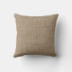 Rustic burlap vintage farmhouse style family beige throw pillow | Zazzle
