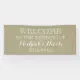 Rustic Burlap Wedding Welcome Sign Custom | Zazzle