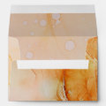Rustic Burnt Orange Abstract Wedding Envelope | Zazzle