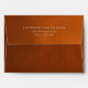 Rustic Burnt Orange Vintage Autumn Wedding Envelope | Zazzle
