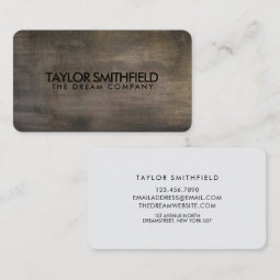 Rustic Business Card | Zazzle