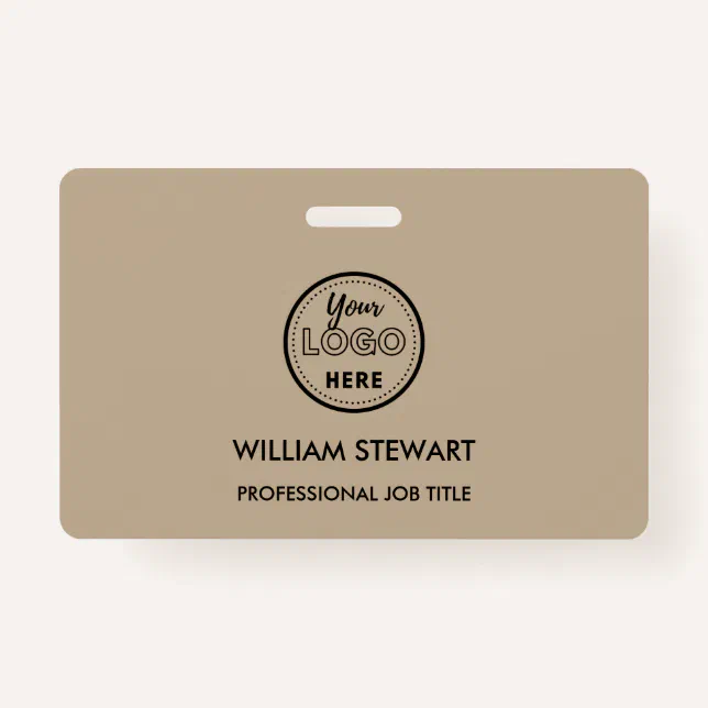 Rustic Business Logo Company Employee Staff Badge | Zazzle