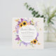 Rustic Butterfly Sunflower Lilac Bridal Shower Invitation | Zazzle