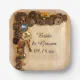 Rustic Buttons Wedding Paper Plates | Zazzle