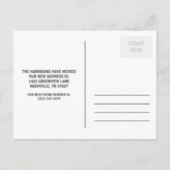 Rustic Calligraphy | New Home Announcement Postcard | Zazzle