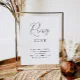 Rustic Calligraphy Ring Hunt Bridal Shower Game Poster | Zazzle