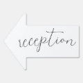 Rustic Calligraphy Wedding Reception Directional Sign | Zazzle