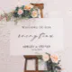 Rustic Calligraphy Wedding Reception Welcome Sign | Zazzle