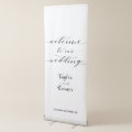 Rustic Calligraphy Wedding Welcome Retractable Banner | Zazzle