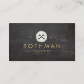 Rustic Carpenter Round Saw Construction Carpentry Business Card | Zazzle