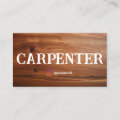 Rustic Carpenter Templates Business Card | Zazzle
