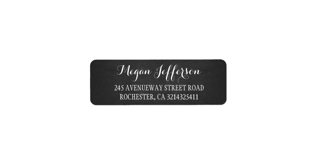 rustic chalkboard label | Zazzle