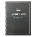 Rustic Chalkboard Personalized Family Recipe Book | Zazzle