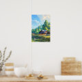 Rustic Charm of Countryside Village Poster | Zazzle