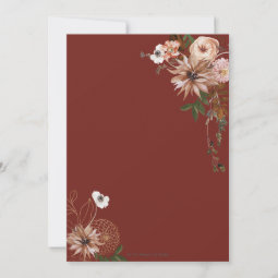 Rustic Chic Brown Cream Blush Ivory Fall Wedding Invitation | Zazzle