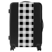 rustic chic farmhouse black white buffalo plaid luggage | Zazzle