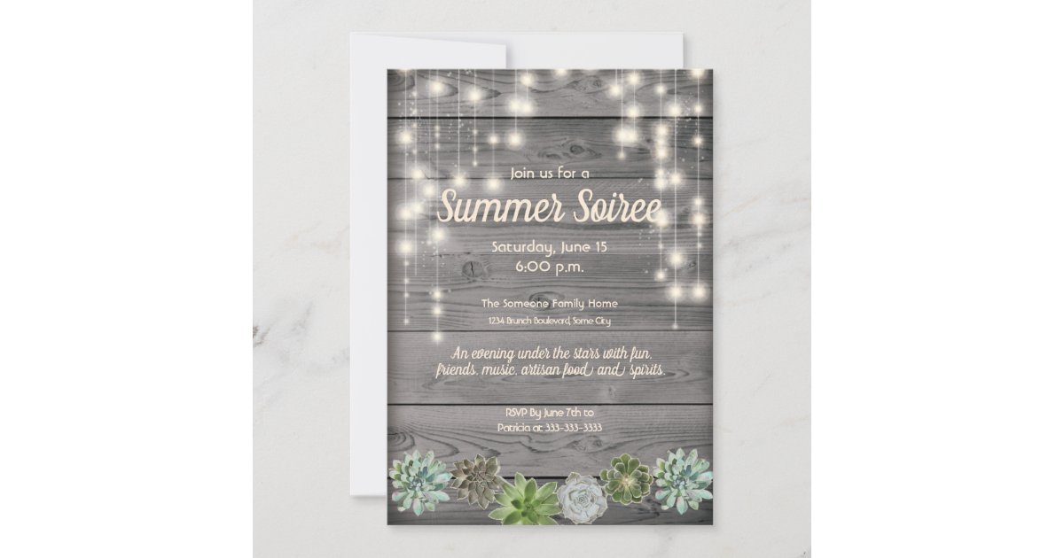 Rustic Chic Invitation | Zazzle