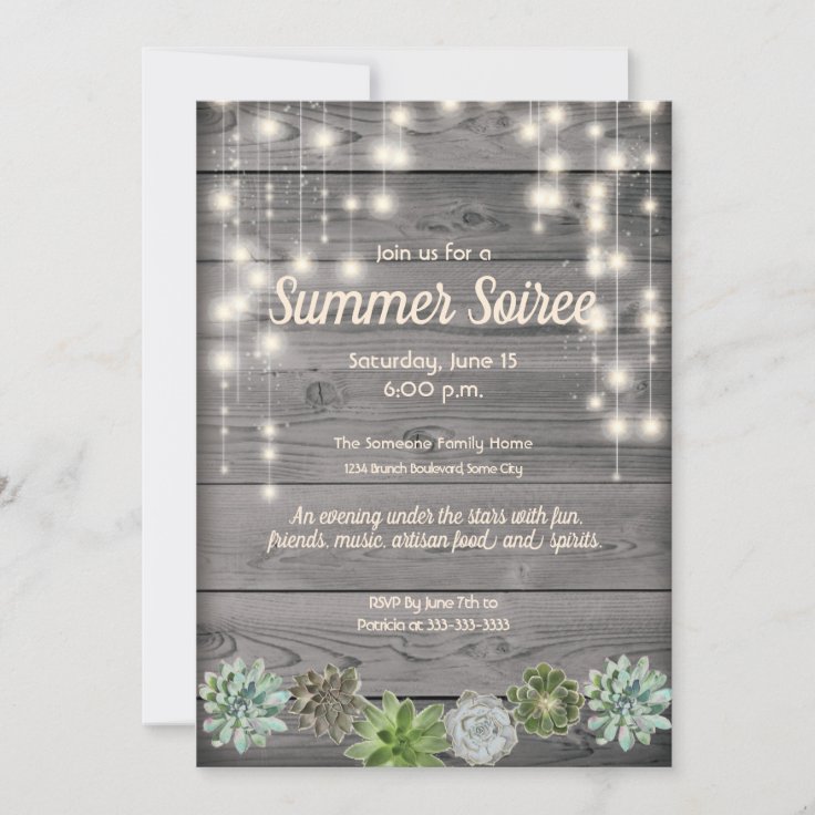 Rustic Chic Invitation | Zazzle