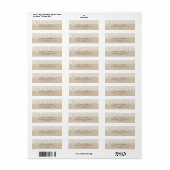 Rustic Chic Ivory Burlap Lace Ribbon Label | Zazzle