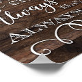 Rustic Chic LOVE QUOTE Sign Print | Zazzle