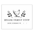 Rustic Chicken Personalized Egg Carton Stamp | Zazzle