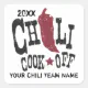 Rustic Chili Cook Off Competition Square Sticker | Zazzle