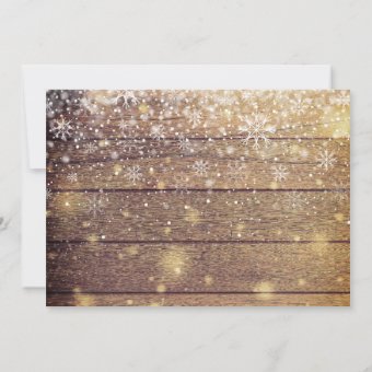 Rustic Christmas Greetings Photo Country Wood Holiday Card | Zazzle