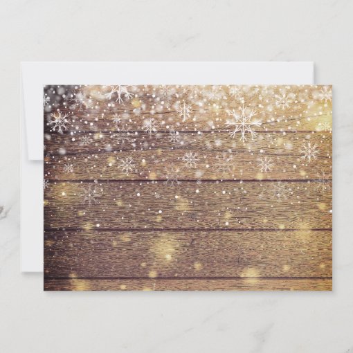 Rustic Christmas Greetings Photo Country Wood Holiday Card | Zazzle