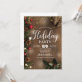 Rustic Christmas Holiday Party Invitation | Zazzle