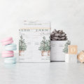 Rustic Christmas Tree Farm Label Holiday Wrapping Paper | Zazzle