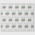 Rustic Christmas Tree Farm Label Holiday Wrapping Paper | Zazzle