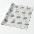 Rustic Christmas Tree Farm Label Holiday Wrapping Paper | Zazzle