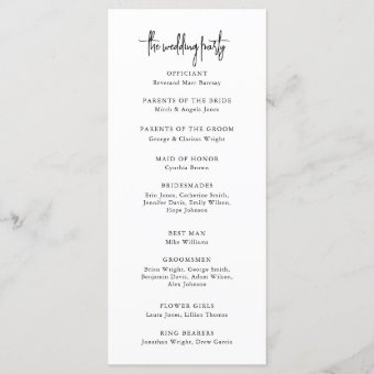 Rustic Christmas Wedding Program | Zazzle