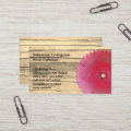 Rustic Circular Saw Woodworking Occupation Business Card | Zazzle