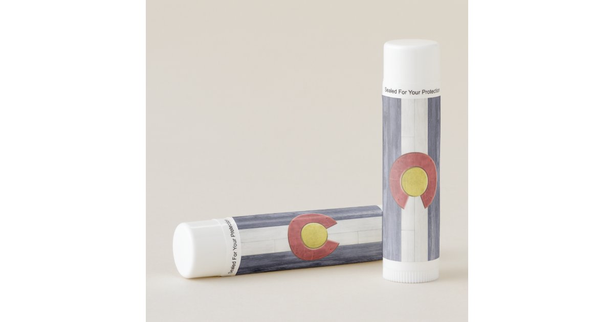 Rustic Colorado Flag Lip Balm | Zazzle