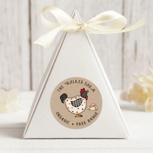 Rustic Colorful Farm Fresh Eggs Classic Round Sticker | Zazzle