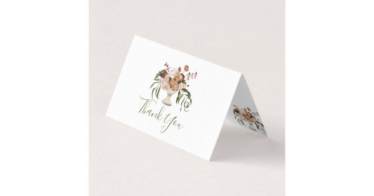 Rustic colors flowers bouquet business card | Zazzle